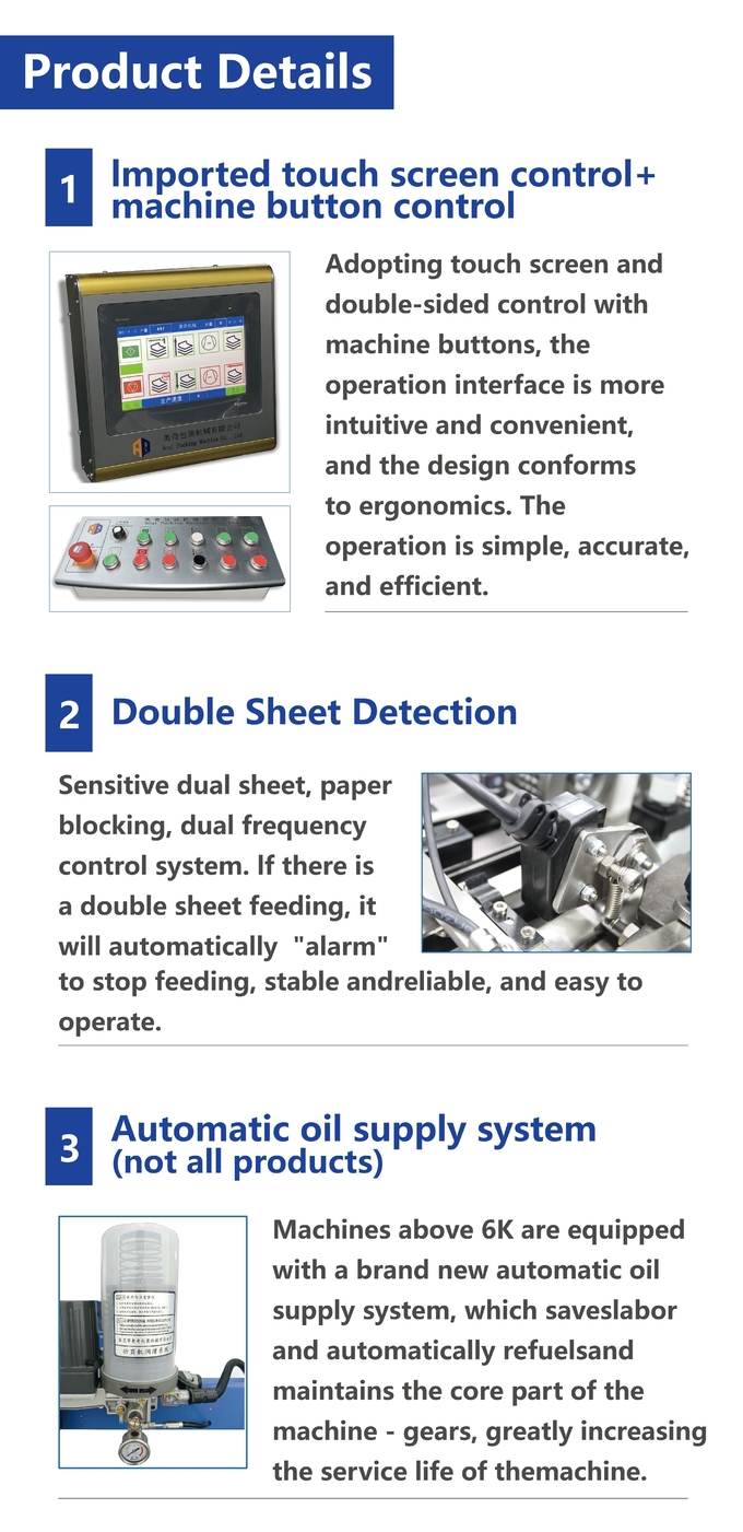 200m/min Automatic Paper Folding Machine Brochure Leaflet Folder Machine
