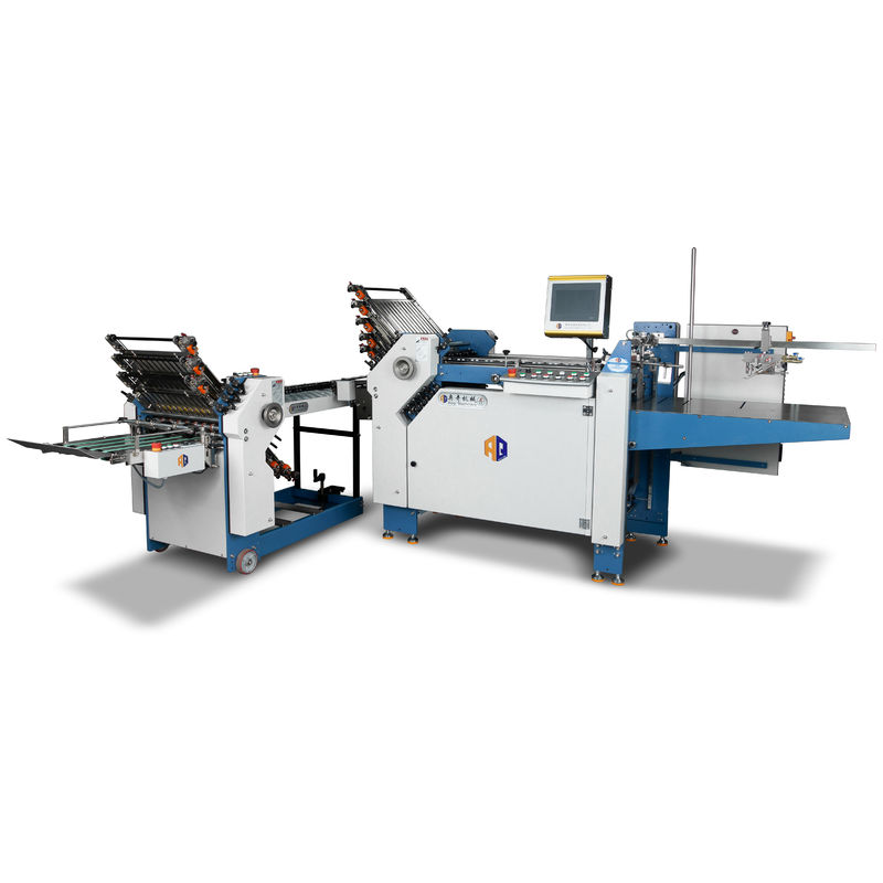 Paper Leaflets Folding Machine With Cross Paper Fold For Small Pharma ...