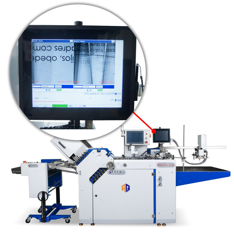 Belt Driving Pharmaceutical Leaflet Folding Machine With Camera ...