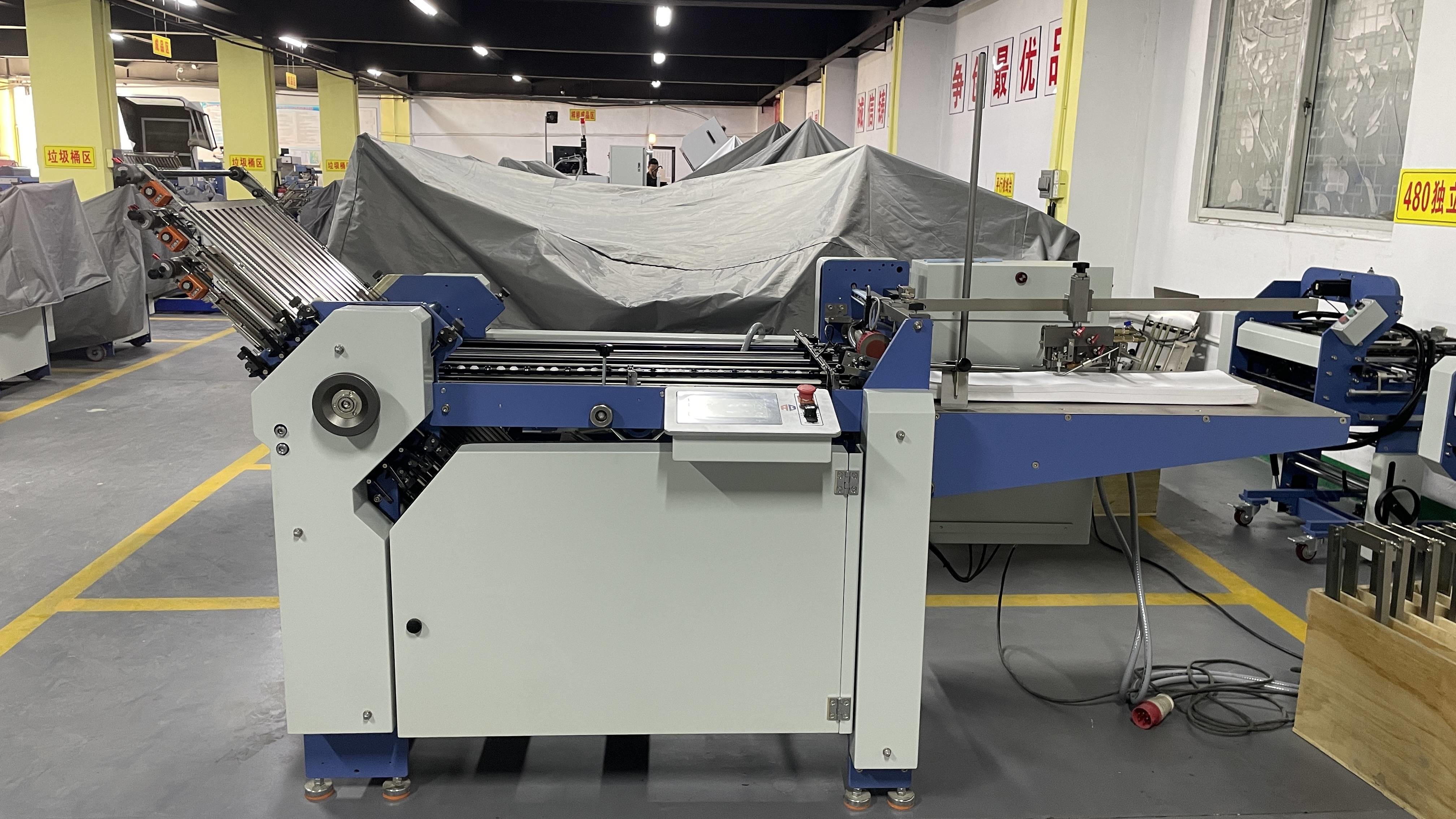 Fully Automatic A3 Paper Folding Machine 380V Power For Printing Industry